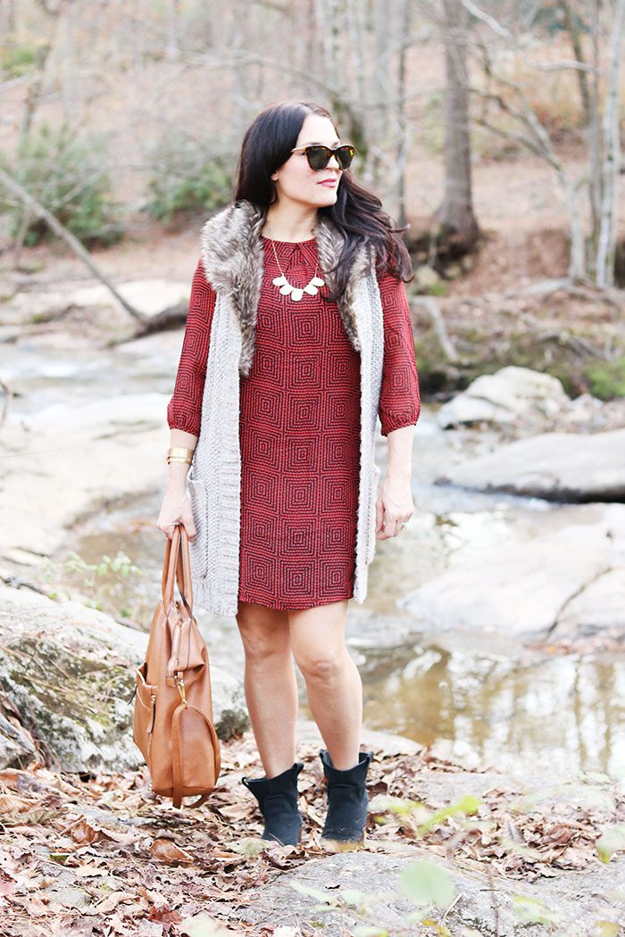 Shift Dress Outfit for the Fall Winter + Cyber Monday - Darling Darleen ...