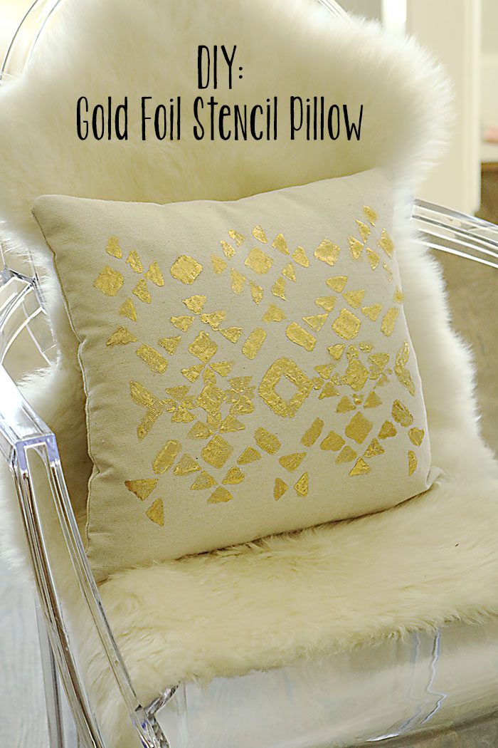 DIY Gold Foil Stencil Tutorial - Darling Darleen | A Lifestyle Design Blog
