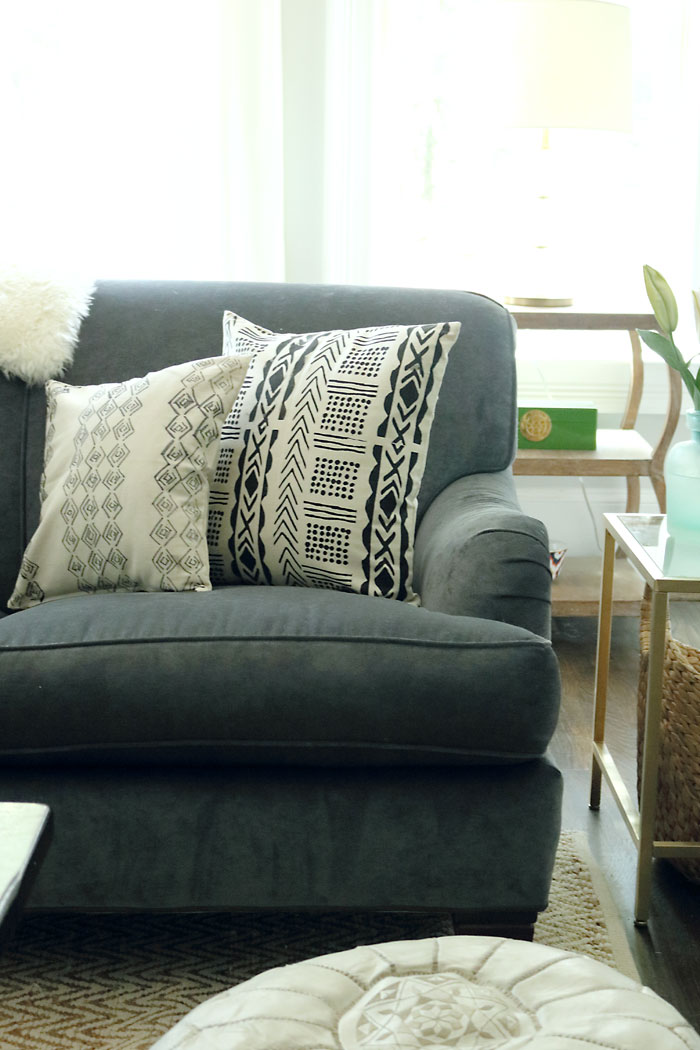 DIY Mud Cloth Pillow Using Freezer Paper - Darling Darleen | A ...