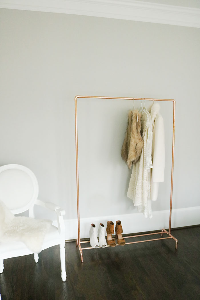DIY Copper Clothing Rack - Darling Darleen | A Lifestyle Design Blog
