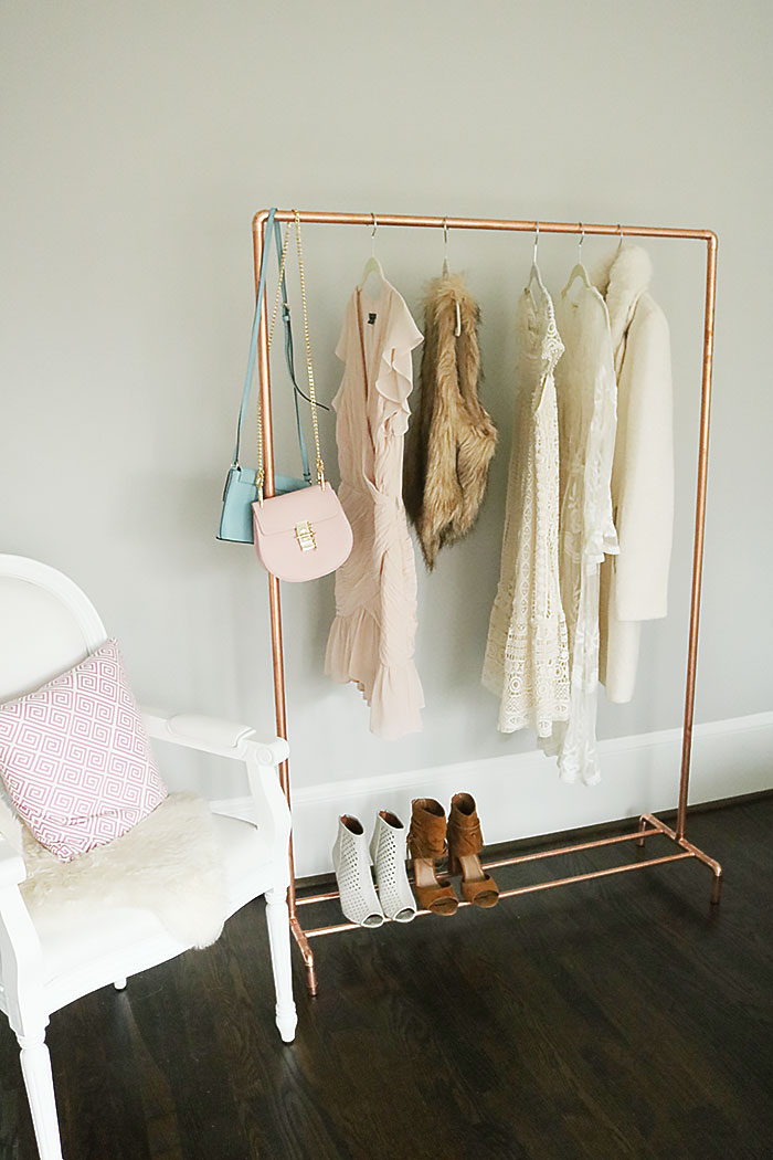 DIY Copper Clothing Rack - Darling Darleen | A Lifestyle Design Blog