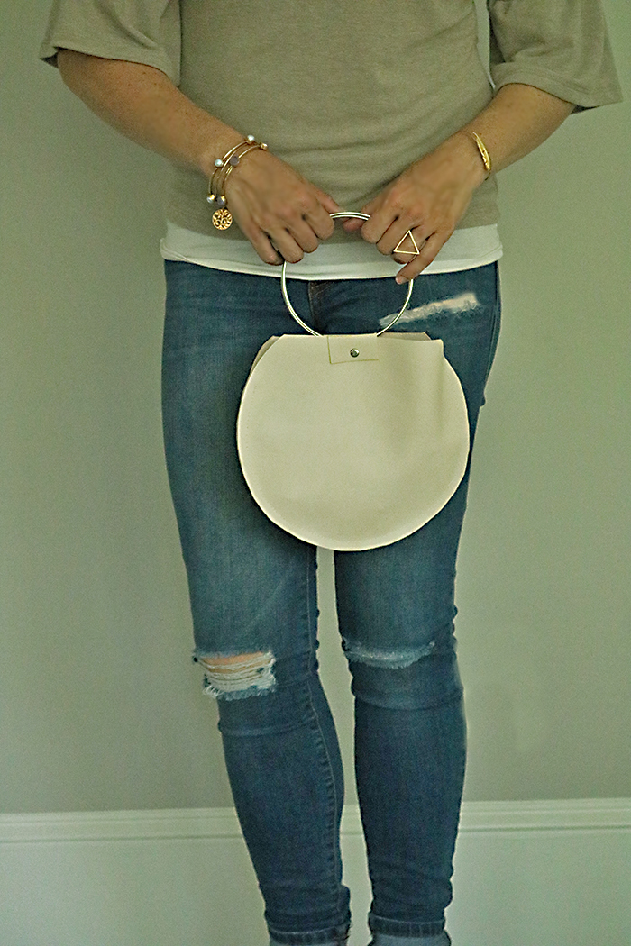 Round Leather Bag Tutorial - Darling Darleen | A Lifestyle Design Blog