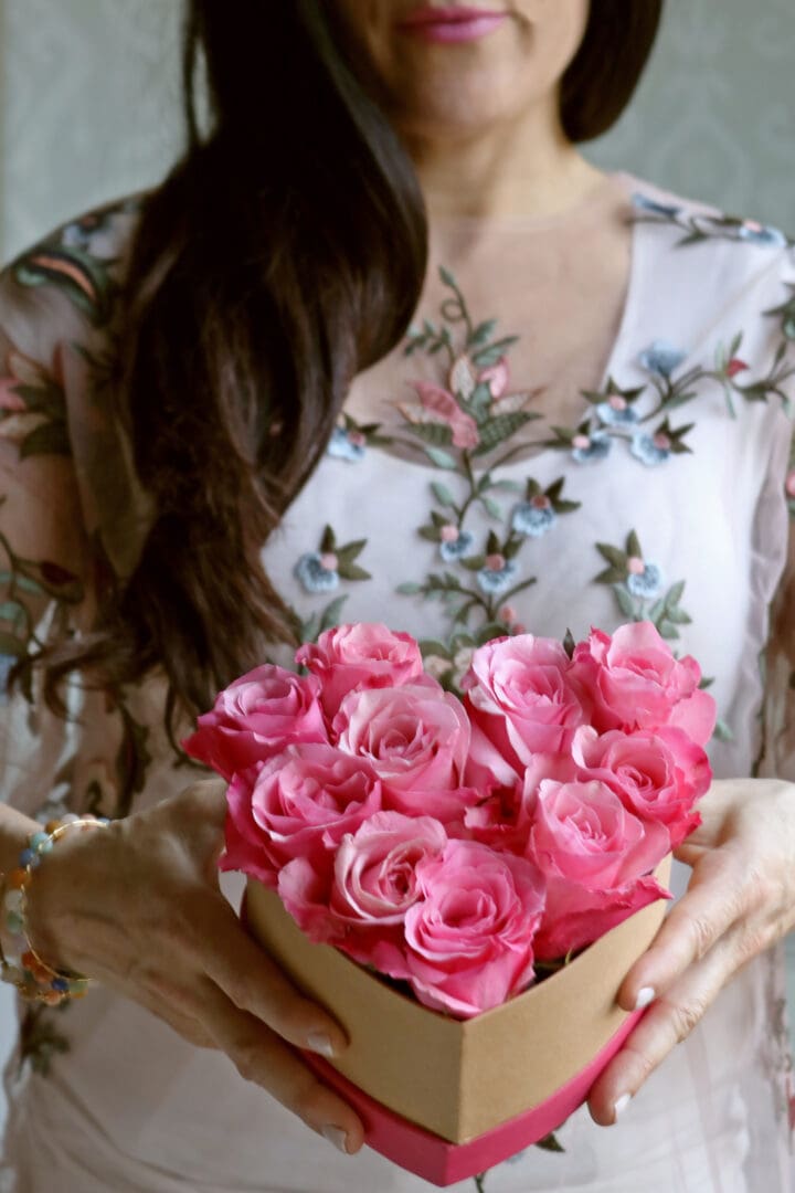 Heart Shape Flower Box Darling Darleen A Lifestyle Design Blog