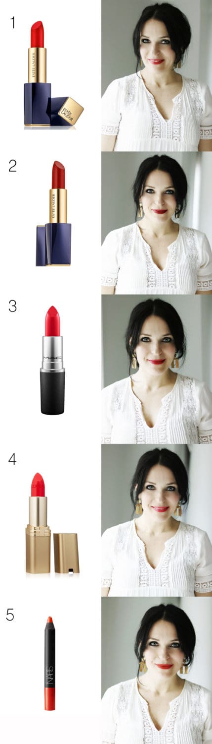 5 Classic Red Lipstick Colors - Darling Darleen | A Lifestyle Design Blog