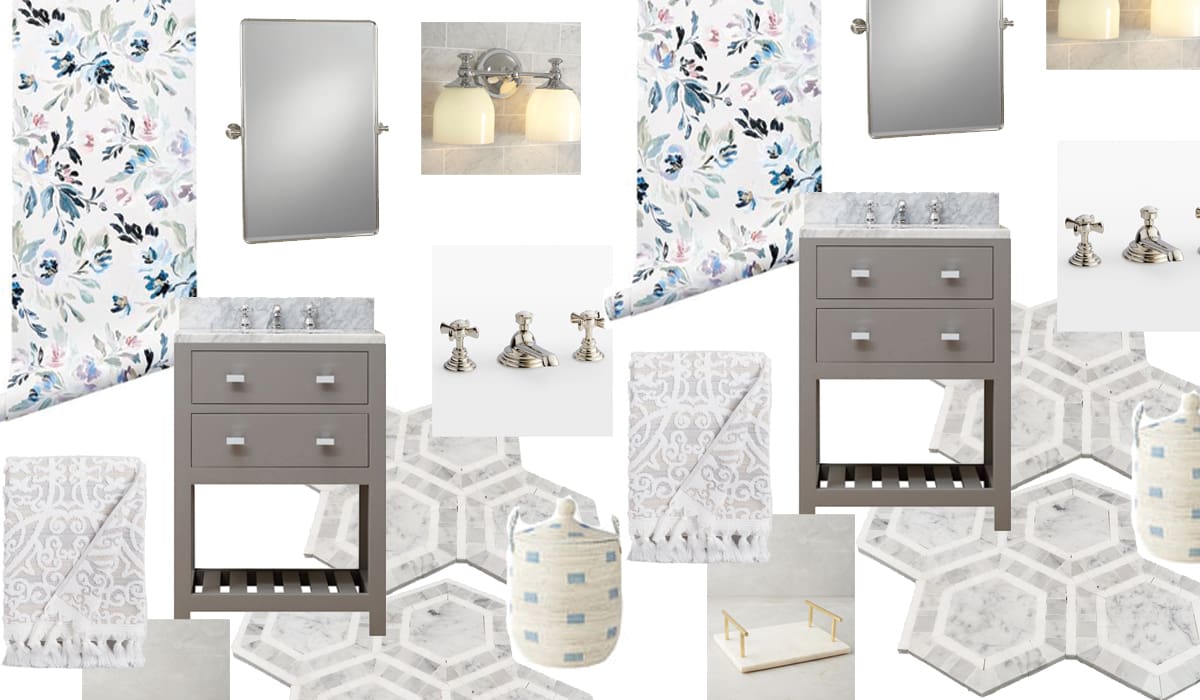 Powder Bathroom Inspiration Board - Darling Darleen | A Lifestyle ...