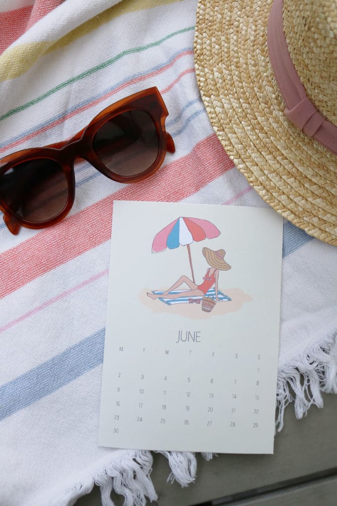 June Calendar Printable 2019 - Darling Darleen | A Lifestyle Design Blog