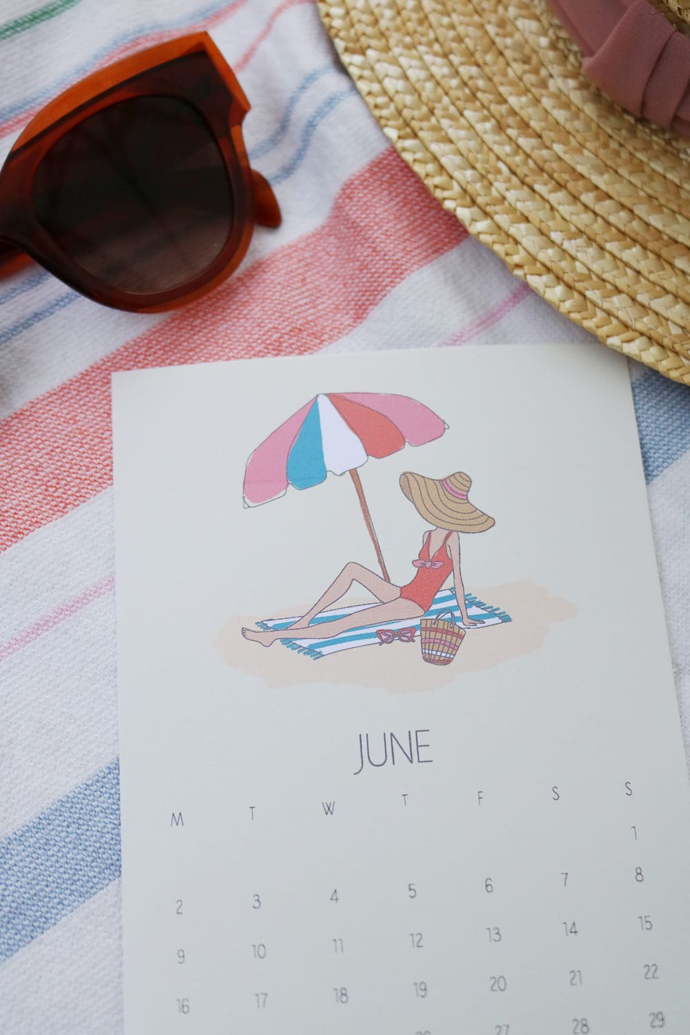 June Calendar Printable 2019 - Darling Darleen | A Lifestyle Design Blog