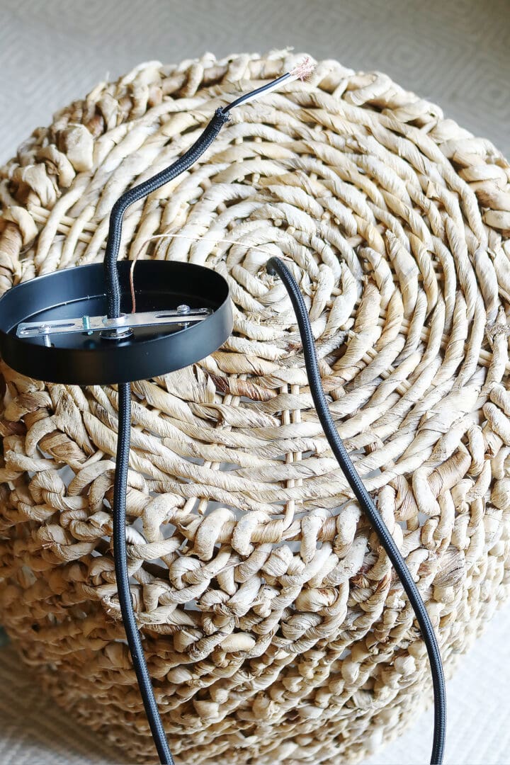 DIY Basket Light Pendant - Darling Darleen | A Lifestyle Design Blog