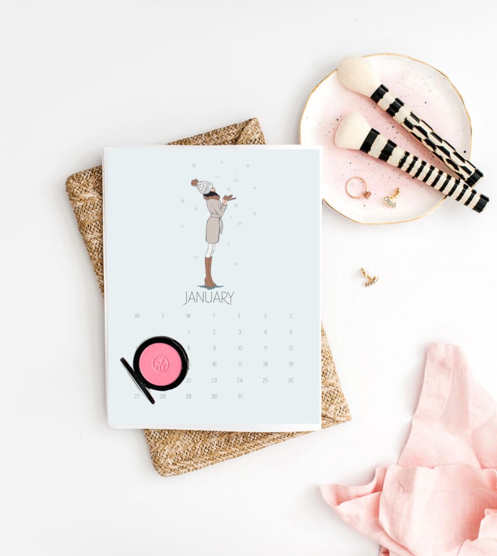 2020 Fashion Calendar Printable - Darling Darleen | A Lifestyle Design Blog