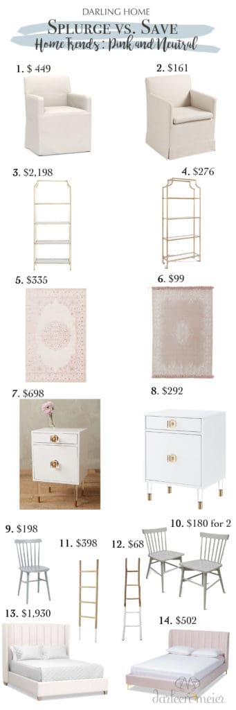 Splurge vs. Save: Pink & Neutral - Darling Darleen | A Lifestyle Design ...