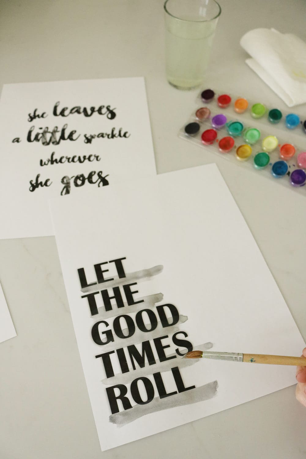DIY Typography ART Prints - Darling Darleen | A Lifestyle Design Blog