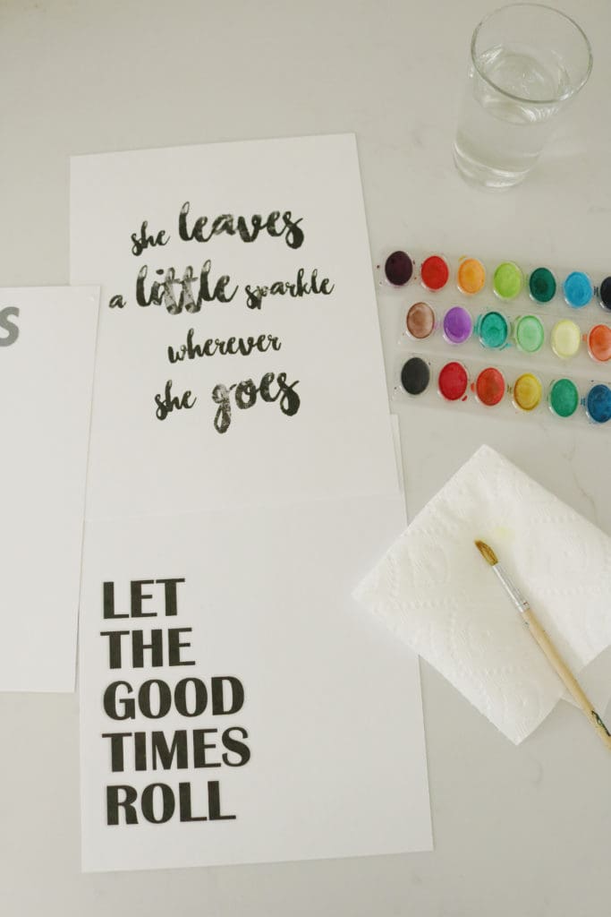 DIY Typography ART Prints - Darling Darleen | A Lifestyle Design Blog