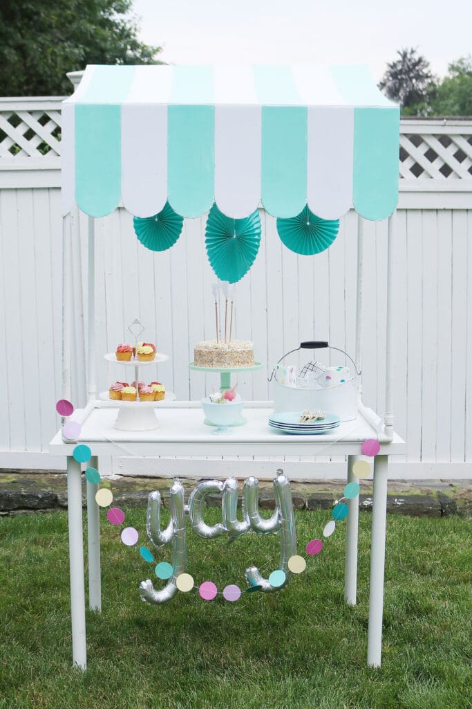 DIY Scallop Table Top Canopy - Darling Darleen | A Lifestyle Design Blog