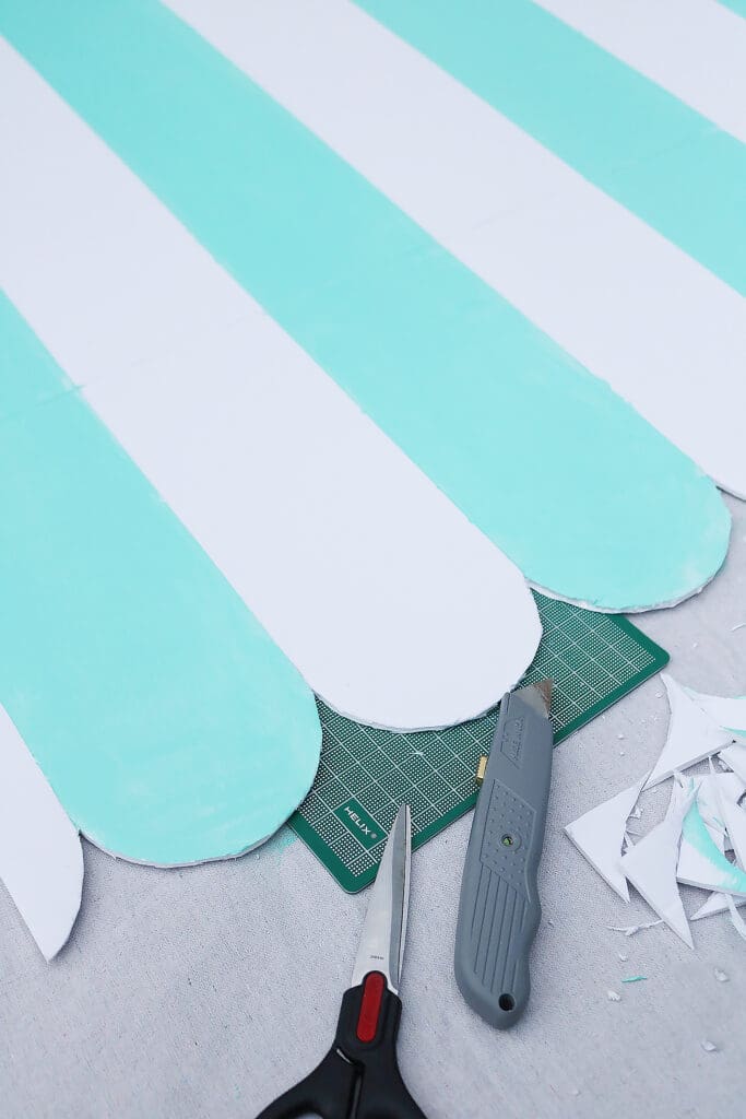 DIY Scallop Table Top Canopy - Darling Darleen | A Lifestyle Design Blog