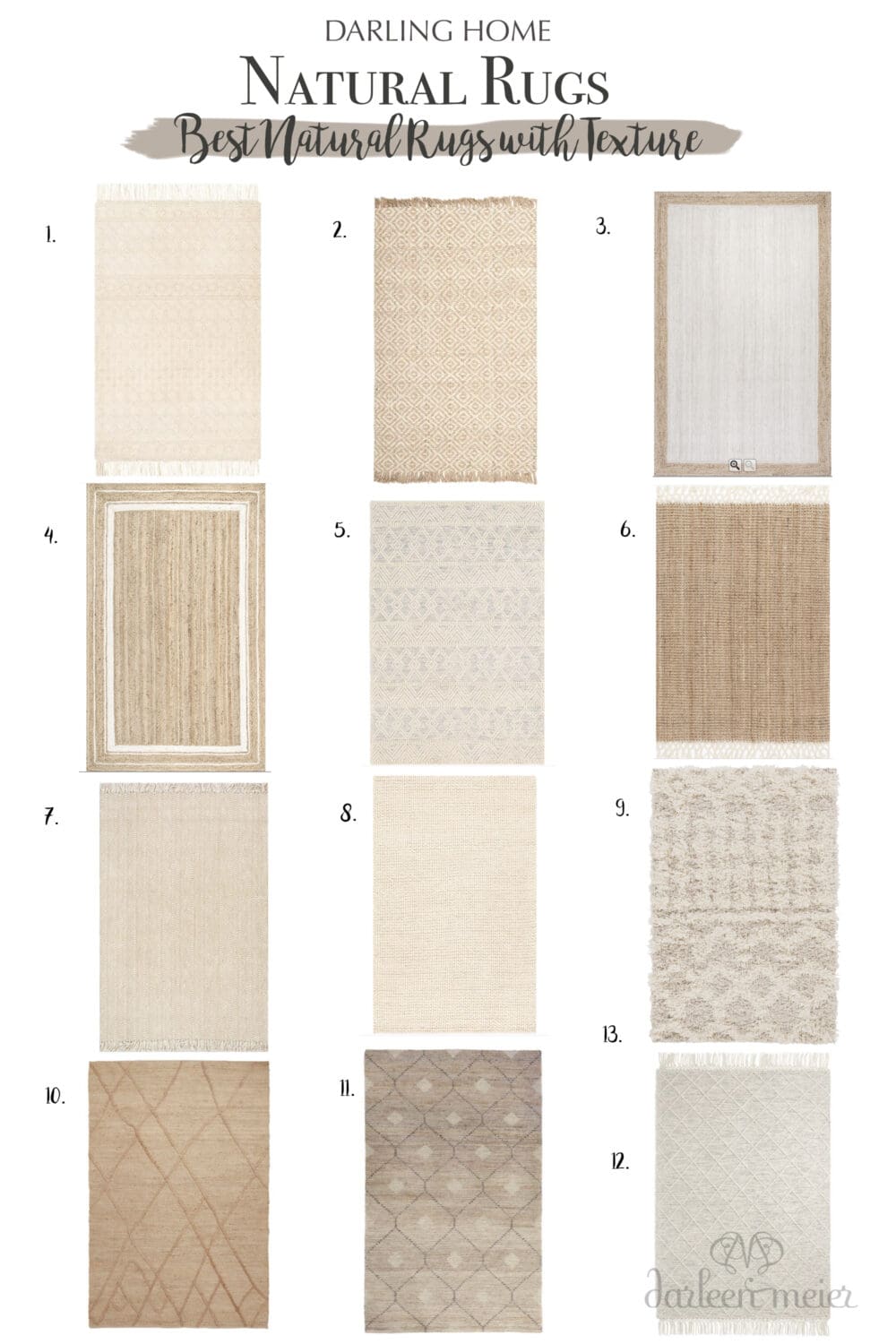 Favorite Natural Rugs - Darling Darleen | A Lifestyle Design Blog