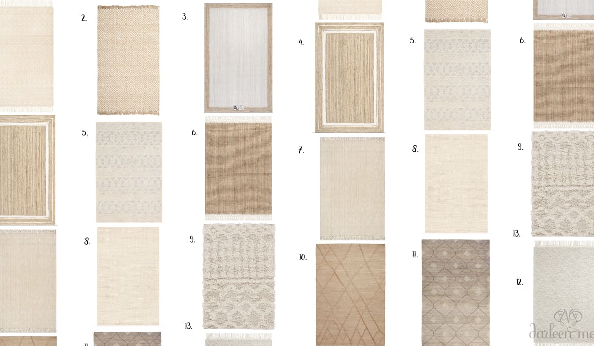 Favorite Natural Rugs - Darling Darleen | A Lifestyle Design Blog